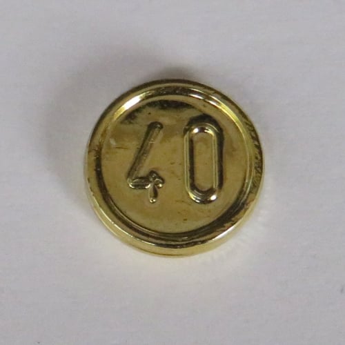 LEGO PART 57506 Money / Coin with "40" Sans-serif Type | Rebrickable ...