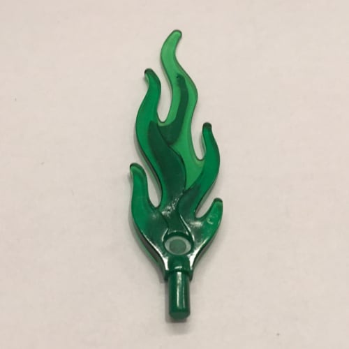 LEGO PART 85959pat0004 Wave / Flame Rounded Large with Marbled Green ...