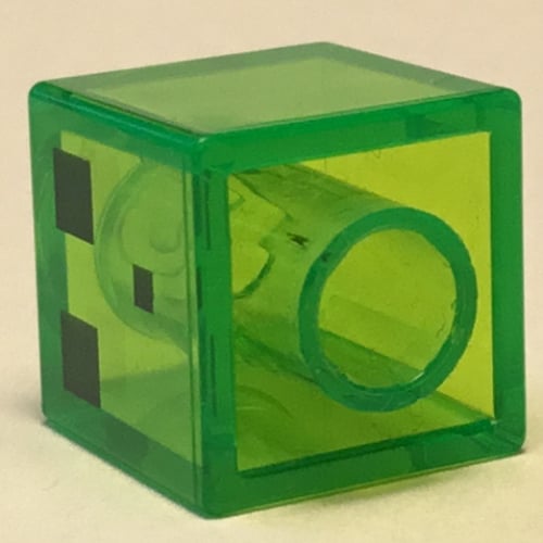 LEGO PART 19729pr2183 Minifig Head Special, Cube with Slime, 3 Dark ...