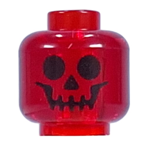 LEGO PART 28621pr0895 Minifig Head Skeleton, Black Skull Face Print ...