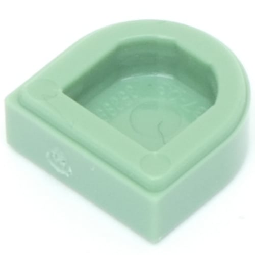 LEGO PART 24246 Tile Round 1 x 1 Half Circle | Rebrickable - Build with ...