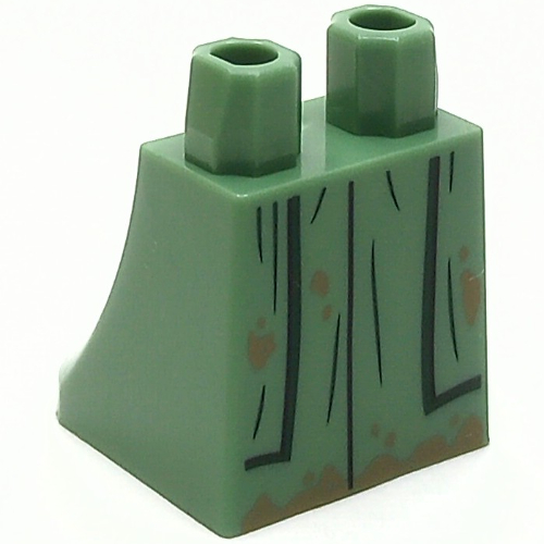 LEGO PART 36036pr0070 Hips and Legs Under Dress/Robe with Dark Green ...