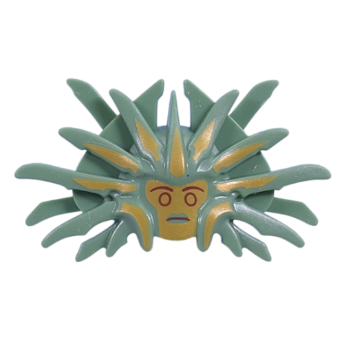 LEGO PART 5704pr0001 Mask, Lady Of Pain with Spikes, Gold Face, Streaks ...