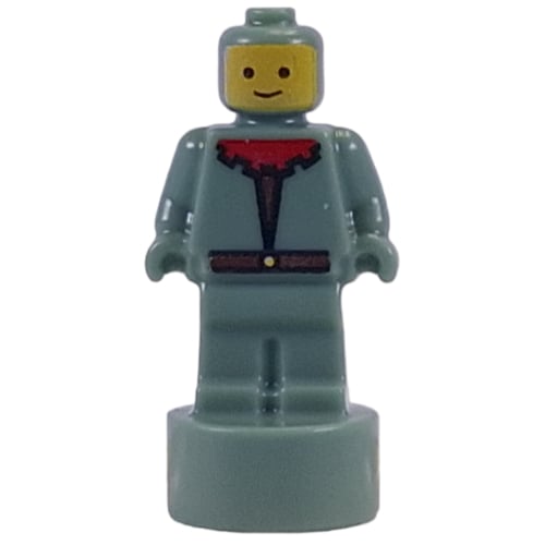 LEGO PART 90398pr9996 Minifig Trophy Statuette, Forestman, Red Collar ...