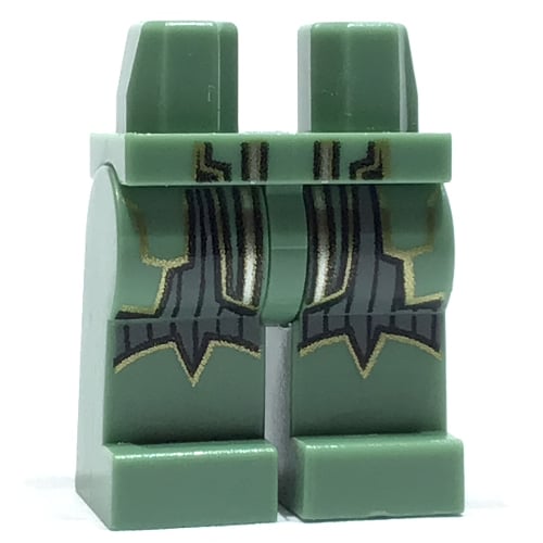 LEGO PART 970c25pr0355 Hips and Sand Green Legs with Satele Shan Armour ...