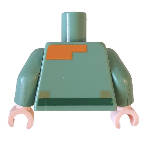 LEGO PART 973c25h02pr3096 Torso Pixelated Shirt with Orange, Olive ...