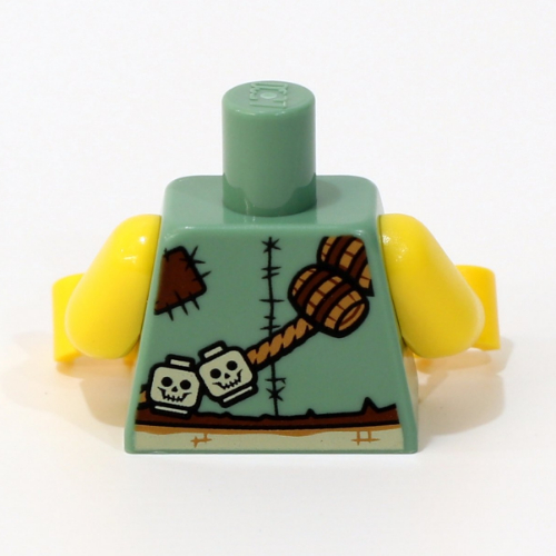 LEGO PART 973c01h01pr1592 Torso Vest with Patches, Brown Belt, Sash ...