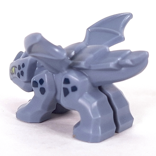 LEGO PART 3215pr0001 Creature, Dragon, Baby, Dark Blue Markings, Lime ...