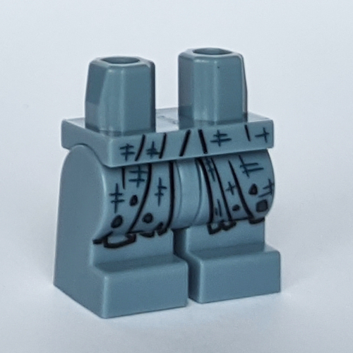 LEGO PART 37364c24pr0003 Hips and Sand Blue Medium Legs with Reared ...