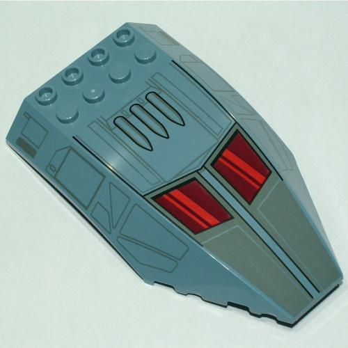 LEGO PART 45705pr0007 Windscreen 10 x 6 x 2 Curved with Cockpit, Dark ...