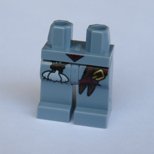 LEGO PART 970c24pr0331 Hips and Sand Blue Legs with Garlic, Stakes and ...
