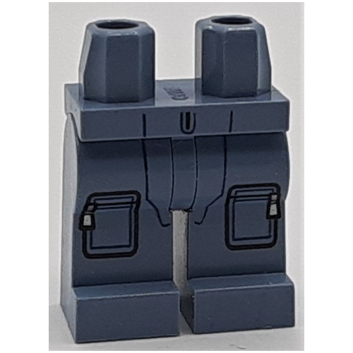 LEGO PART 970c24pr0904 Hips and Sand Blue Legs with Knee Pockets ...