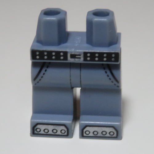 LEGO PART 970c24pr0913 Hips and Sand Blue Legs with Pockets, Black and ...