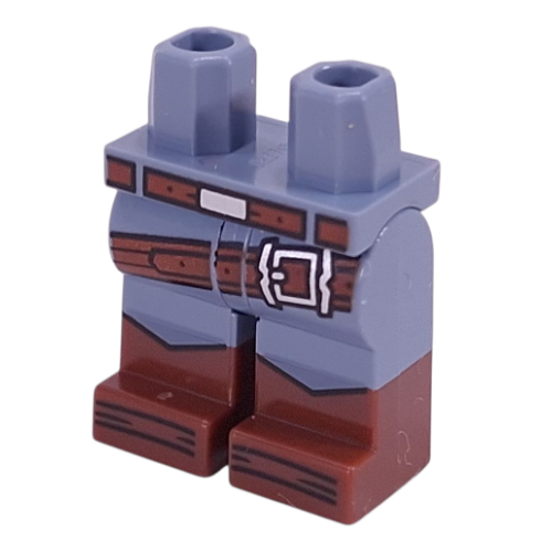 LEGO PART 970c24pat19pr0001 Hips with Sand Blue Legs and Reddish Brown ...