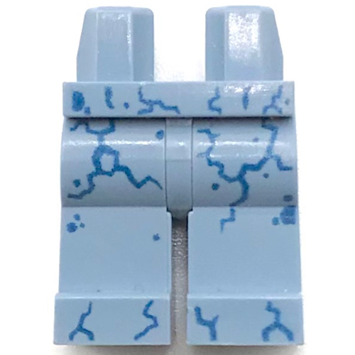 LEGO PART 970c24pr1212 Hips and Sand Blue Legs with Dark Blue Stone ...