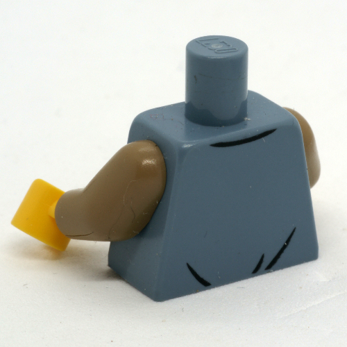 LEGO PART 973c11h01pr4087 Torso Robes with Clasp Print, Dark Tan Arms ...