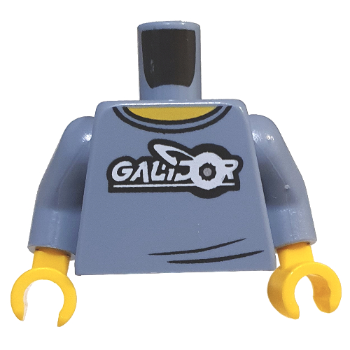 LEGO PART 973c24h01pr4013 Torso Sweater with 'Galidor' Logo Print, Sand ...