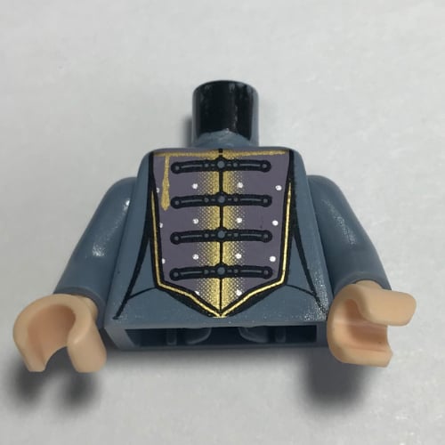 LEGO PART 973c24h02pb0123 Torso Robe with Braid Clasps Print, Sand Blue ...