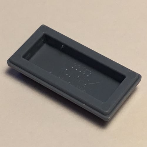 LEGO PART 99563 Tile Special 1 x 2 with Sloped Walls AKA Money / Gold ...