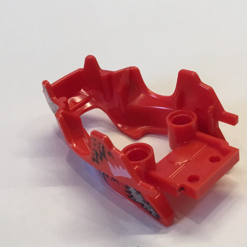 LEGO PART 11113pr0002 Fairing, Fly Wheel, Wolf Shape with Fangs and ...