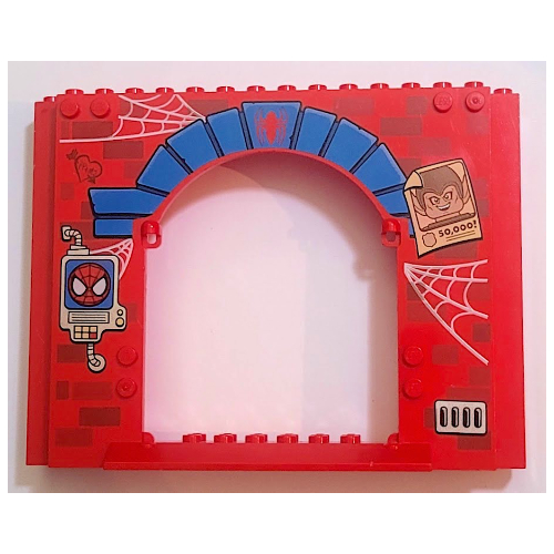 LEGO PART 15626pr0004 Panel 4 x 16 x 10 with Spider-Man Print ...