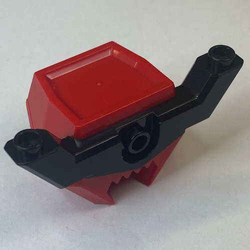 LEGO PART 15864pat0001 Helmet Large Square with Black Side Extensions ...