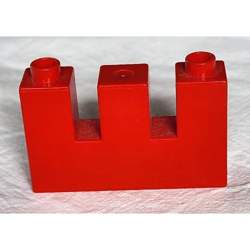 LEGO PART 16685 Duplo Brick 1 x 4 x 2 with 2 Top Cutouts (Arrow Slits ...