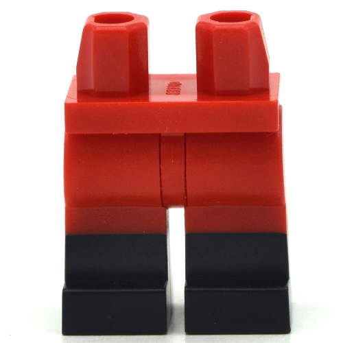 LEGO PART 970c22pat03 Hips with Red Legs and Black Boots Pattern ...