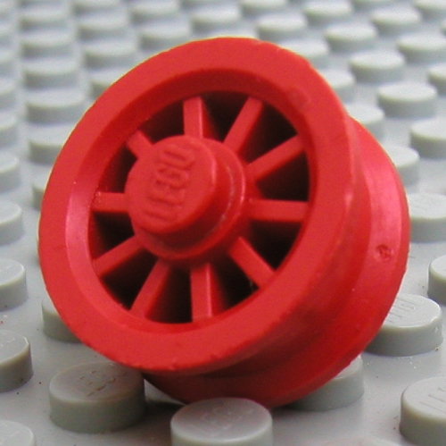 LEGO PART 242c01 Wheel Spoked with Stud | Rebrickable - Build with LEGO