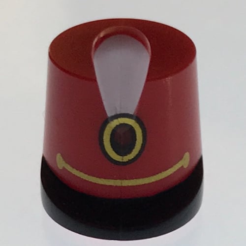 LEGO PART 2545pr0002 Hat / Imperial Guard Shako with White Plume, Black ...