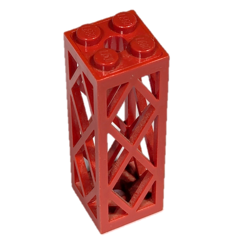 LEGO PART 2580c01 Support 2 x 2 x 5 Lattice Pillar, Complete Assembly ...