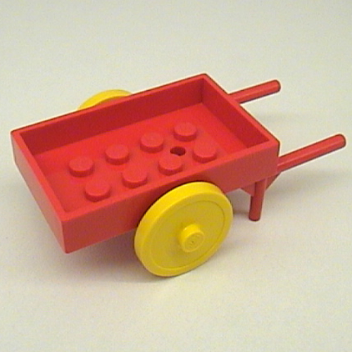 LEGO PART 276c01 Fabuland, Equipment Wheelbarrow with 2 Yellow Wheels ...