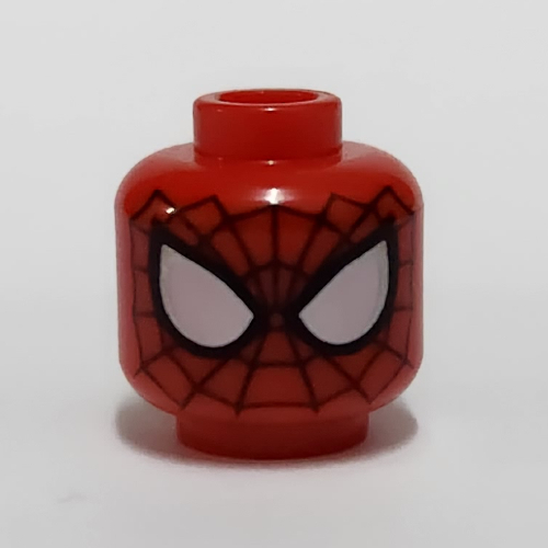 LEGO PART 28621pr4136 Minifig Head Spider-Man, Black Webs, Black/White ...