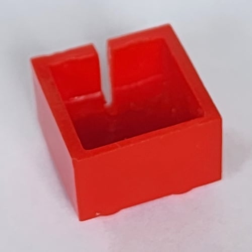 LEGO PART 3003c Brick 2 x 2 without Bottom Tubes, Slotted (with 1 slot ...