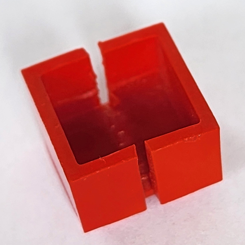 LEGO PART 3003d Brick 2 x 2 without Bottom Tubes, Slotted (with 2 slots ...