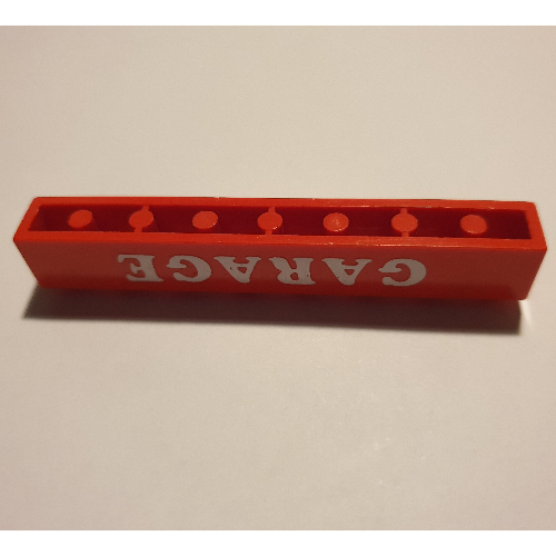 LEGO PART 3008bpr0007 Brick 1 x 8 with Bottom Tubes and 3 Lowered Cross ...