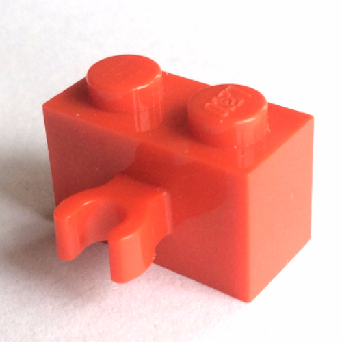 LEGO PART 30237b Brick Special 1 x 2 with Vertical Clip [Open O Clip ...