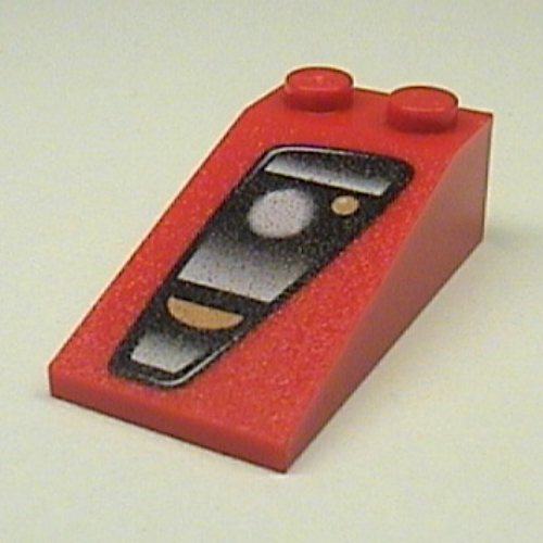 LEGO PART 30363pr0010 Slope 18° 4 x 2 with Ferrari Headlight Left Print ...