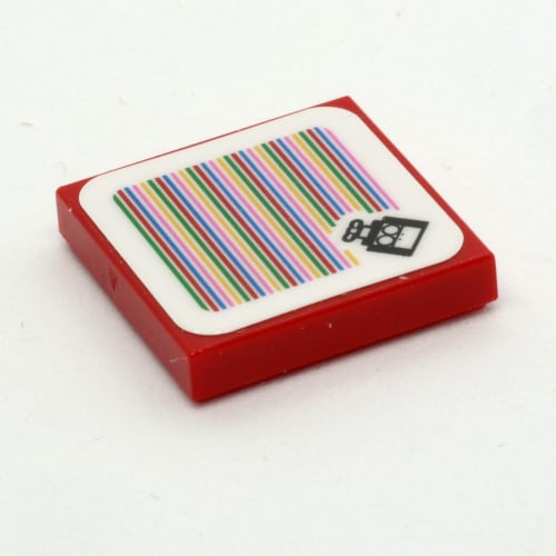 LEGO PART 3068bpr9449 Tile 2 x 2 with Toady and Barcode Print (Sticker ...