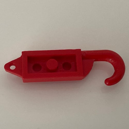 LEGO PART 3127b Hook, Plate 1 x 2 with Crane Hook Right | Rebrickable ...