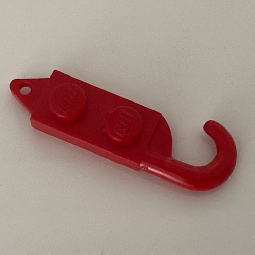 LEGO PART 3127b Hook, Plate 1 x 2 with Crane Hook Right | Rebrickable ...