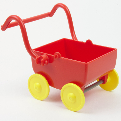 LEGO PART 31320c01 Duplo Doll Pram With Yellow Wheels | Rebrickable ...