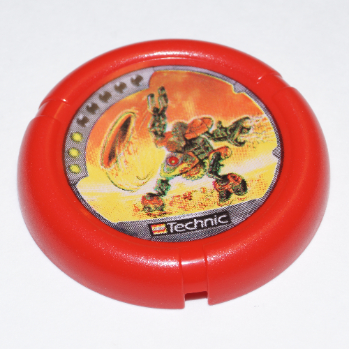 LEGO PART 32171pr0008 Large Figure Throwing Disk, Torch / Fire, 3 Pips ...