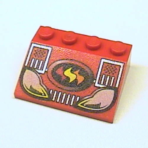 LEGO PART 3297pr0010 Slope 33° 3 x 4 with Fire Cruiser Print ...