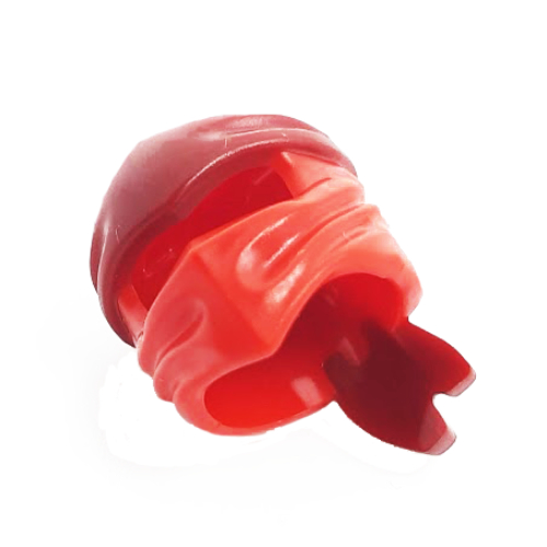 LEGO PART 40925pat0001 Wrap with Long Back Knot, Dark Red Band Pattern ...