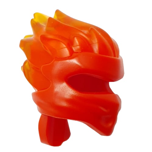 LEGO PART 41163pat0003 Wrap with Flames Trans-Orange Pattern ...