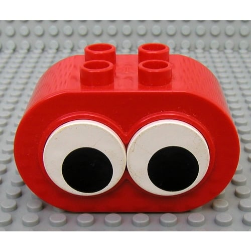 LEGO PART 4258c01 Duplo Brick 2 x 4 x 2 Rounded Ends, with Two Rotating ...