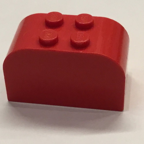 LEGO PART 4744 Brick Curved 2 x 4 x 2 Double [Plain] | Rebrickable ...