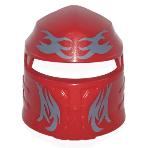 LEGO PART 47472pr0001 Large Figure Mask / Visor, Santis with Blue Print ...