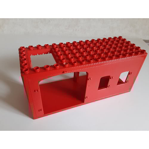 LEGO PART 4800 Duplo Building 6 x 16 x 6, Front Double Doors and Two ...